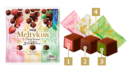 Meltykiss Party แบบถุงรวม 121g | Welcome to Japan | Meiji Co., Ltd.