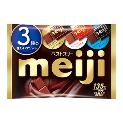 ベストスリー袋 135g | チョコレート | 株式会社 明治 - Meiji Co., Ltd.